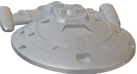 ⭐ Star Trek Intrepid Class Starship Uss Voyager ・ Stl File For 3d