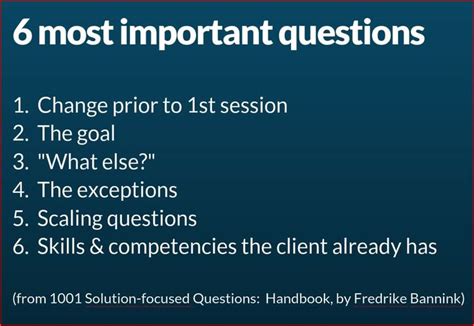 1001 Solution Focused Questions Solution Focused Therapy Therapy