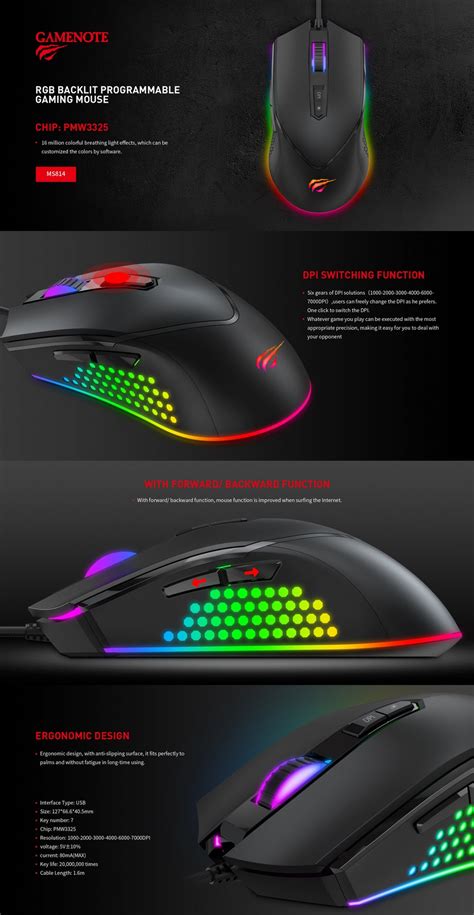 Havit Gamenote Usb Optična Miška Hv Ms814 Isistemi D O O