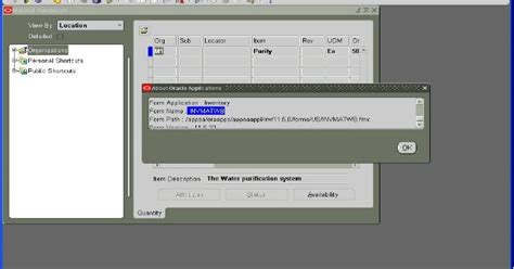 Oracle Apps Sharing How To Find The Quantity On Hand