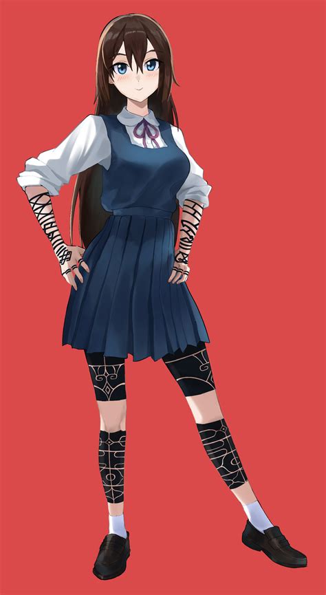 Omeletricetaro3 Original Character Request Highres 1girl Arm