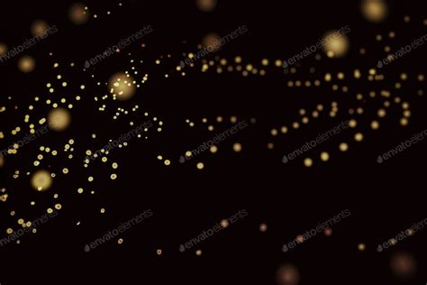 بک گراند مشکی و طلایی 17607 Golden Lights Agains Black Background