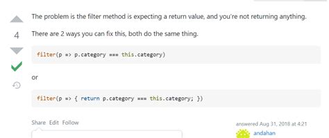 Answer Js Arrayfilter Method Returns An Empty Array Dev Community