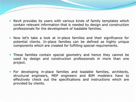 Ppt A Brief Classification Of Revit Families Powerpoint Presentation