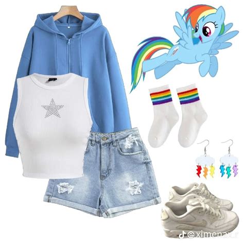 Rainbow Dash Inspired Outfit Fun Halloween Outfits Anime Inspired Outfits Character Inspired