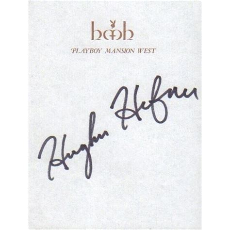 Hugh Hefner Signed Mansion West Stationary