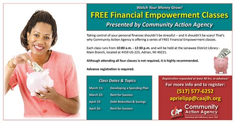 Debt Reduction And Savings In Person Class Community Action Agency