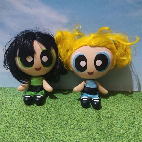 Lot Of 2 Cn Powerpuff Girls 6 Deluxe Dolls Bubbles Buttercup Blossom