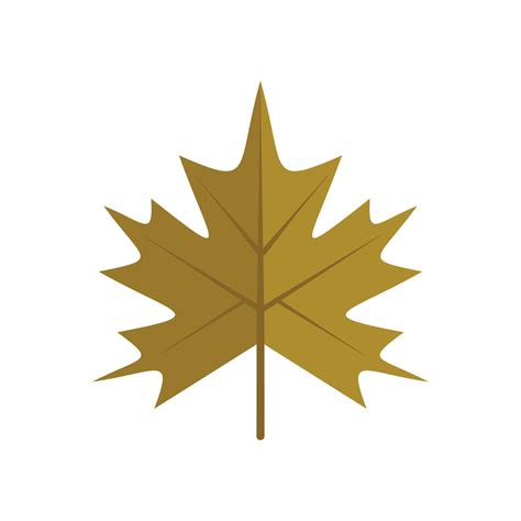 Maple Leaf Icon Flat Vector Fall Autumn 17336321 Vector Art At Vecteezy