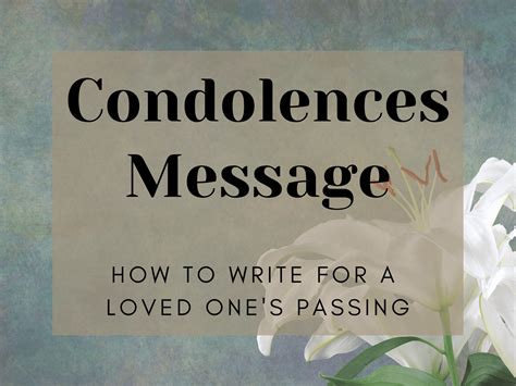 Condolences Message Best Guide On How To Write For A Loved One