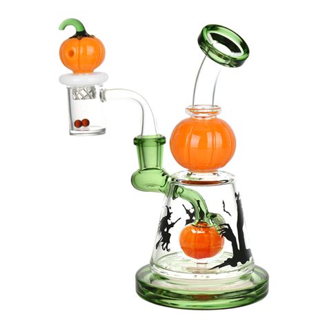 Jack O Lantern Dab Rig Set Halloween Water Pipes Pulsar Pulsar