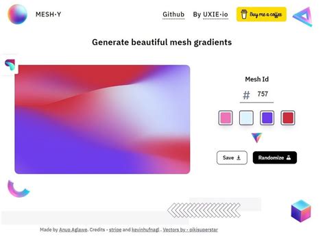 Mesh·y Mesh Gradients Generator