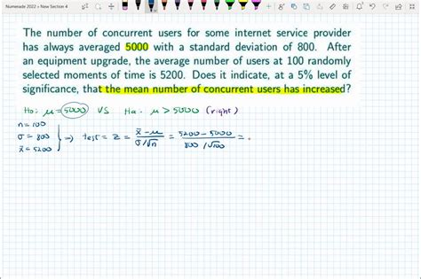 Solved The Number Of Concurrent Users For Some Internet Service