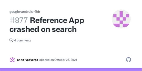 Reference App Crashed On Search Issue Google Android Fhir GitHub