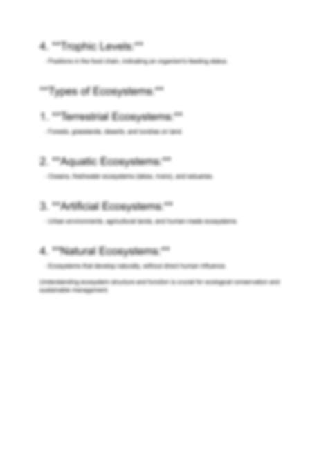 Solution Structure Function Units And Types Of Ecosystem Class