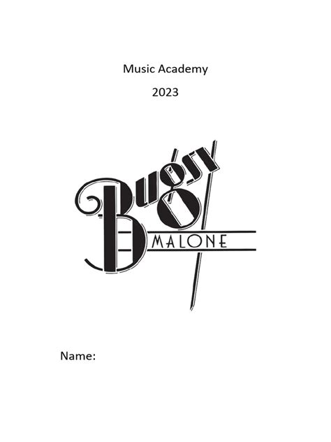 Bugsy Malone Pdf Bugsy Malone Pdf