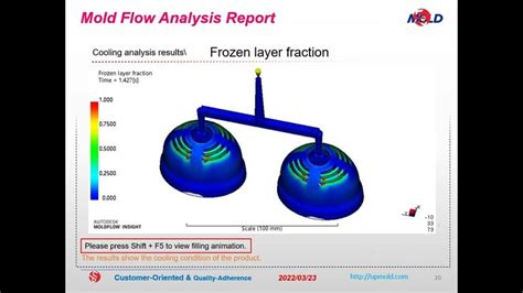 Mold Flow Analysis Report For Plastic Mold Making Assistant By Upmold Plastic Design Mold