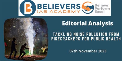 Tackling Noise Pollution From Firecrackers For Public Health