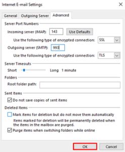 Top Methods To Fix Outlook Mail Cannot Connect To Imap Server Error