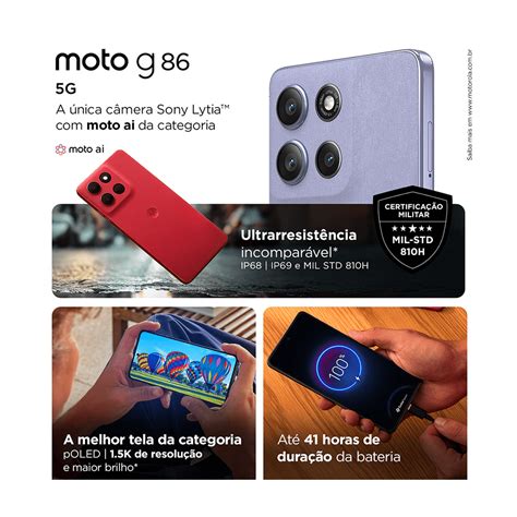 Celular Moto G86 5g 512 Gb Loja Oficial Motorola