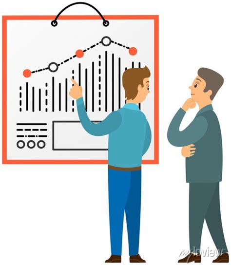 Infographic Chart Vector Template Annual Statistics Curve Graph • Wall Stickers Colours