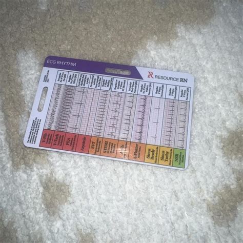 Ekg Stemi Reference Tool Horizontal And Vertical Badge Card Pocket