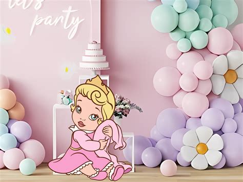 Baby Aurora Cutout Sleeping Beuty Decor Aurora Party Decoration Theme