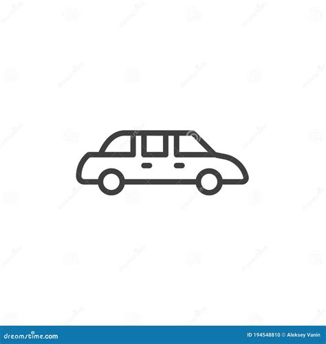 Limousine Line And Glyph Icon Luxury And Automobile Limo Sign Vector Graphics A Linear