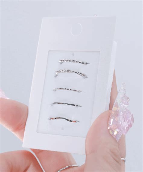 데일리 실 반지 세트 에이블리