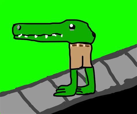 Crocodile Strolling Drawception