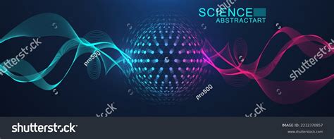 Quantum Computing Concept Quantum Processing Artificial Stock Vector