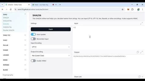 Finding Sha256 Hash Value Demo Youtube