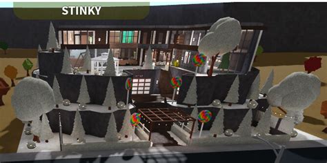 Bloxburg Winter Hillside Mansion Lumbsmasher Base Sharing