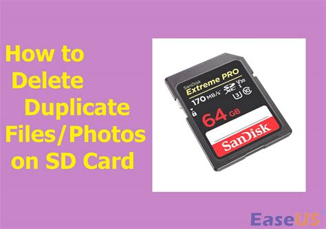 How To Delete Duplicate Files On Sd Card Ways