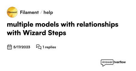 Multiple Models With Relationships With Wizard Steps Filament
