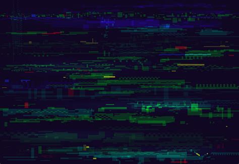 글리치 패턴 디지털 사이버 펑크 기술 실험 광학 텍스처 디자인 디지털 화면에 대한 스톡 벡터 아트 및 기타 이미지 디지털