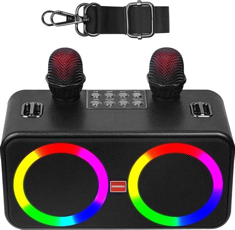 BONAOK Máquina de karaoke para niños y adultos altavoz Bluetooth