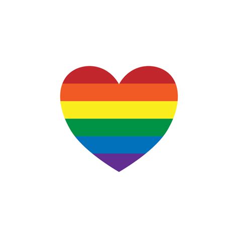 Lgbt Love Rainbow Heart Illustration About All Love Pride 22585156 Png
