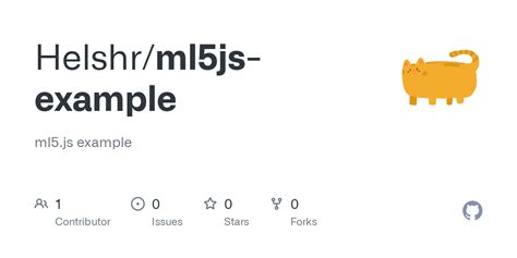 github helshr ml5js example ml5 js example