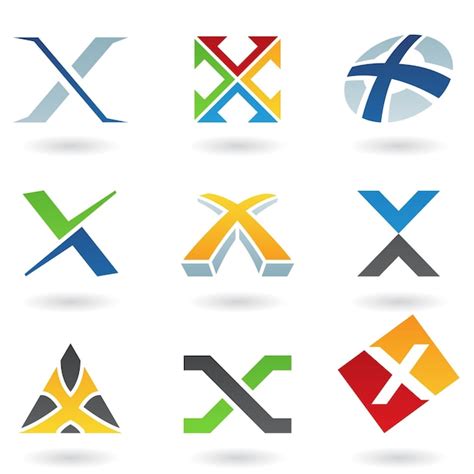 Premium Vector Abstract Vector Icons Based On The Letter X