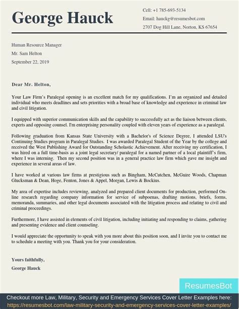 Paralegal Cover Letter Samples Templates PDF Word 2024 RB Cover