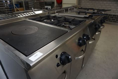 Kooklijn Dubbel Friteuse 4 Pits Plaque Coupe Feu Vanalbe