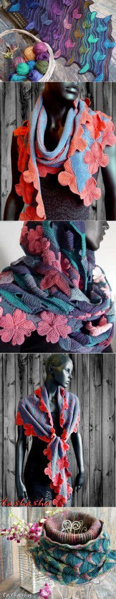 ШАРФЫ ШАПКИ ШАЛИ ПАЛАНТИНЫ ПОНЧО НАКИДКИ Шарф Пончо Выкройки сумок