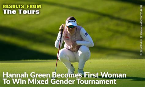 Hannah Green Becomes First Woman To Win Mixed Gender Tournament