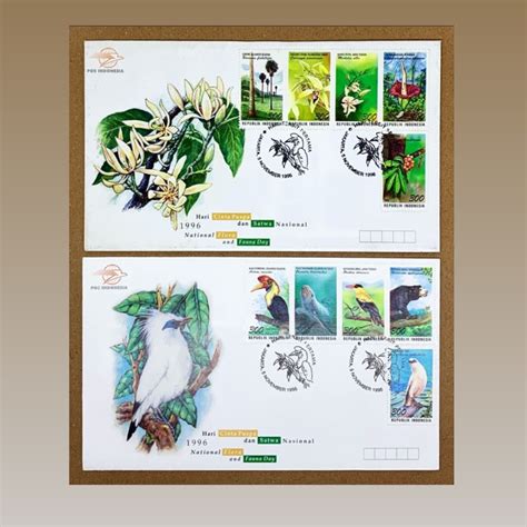 Jual Prangko Indonesia Shp 1996 Cinta Puspa Dan Satwa 2sampul Set