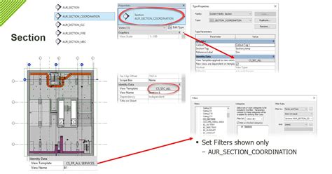 BIM Underground Revit การกำหนด Section ของแตละระบบ
