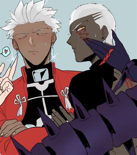 Cu Chulainn Archer Cu Chulainn Cu Chulainn Alter And Emiya Alter Fate And 1 More Drawn By