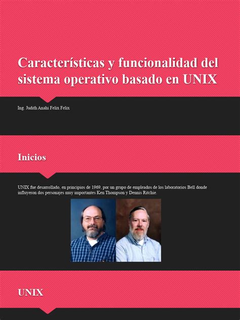 Características Y Funcionalidad Del Sistema Operativo Unix Descargar