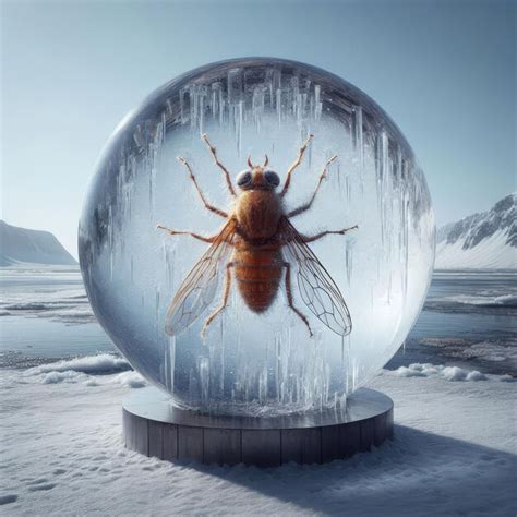 A Bug Is In A Bubble With The Word Bug On It Premium AI Generated Image