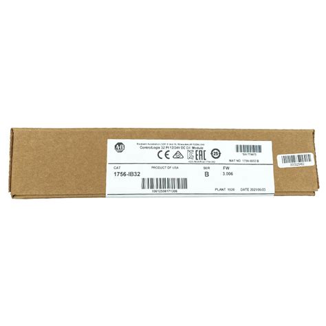 Allen Bradley PLC ControlLogix Dc Input Module 32 Pt 12V 1756 IB32